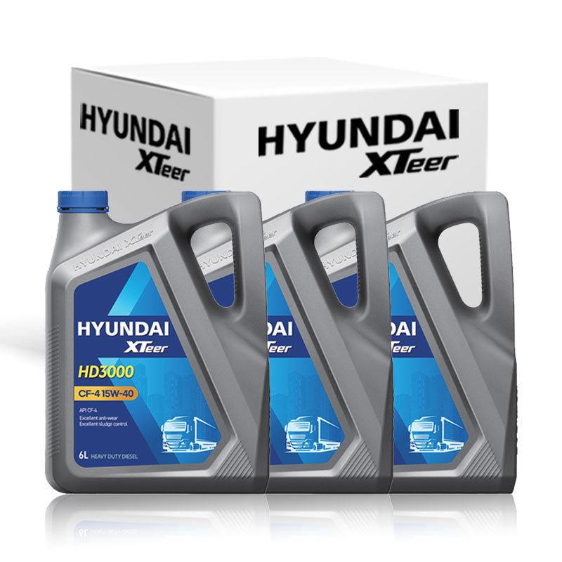 HYUNDAI XTEER DIESEL ENGINE OIL HD3000 15W40 6L Oil (Box of 3) – KParts ...
